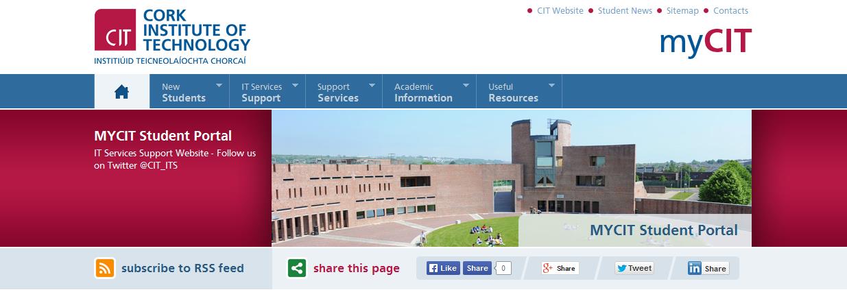 MyCIT.ie - MYCIT Student Portal